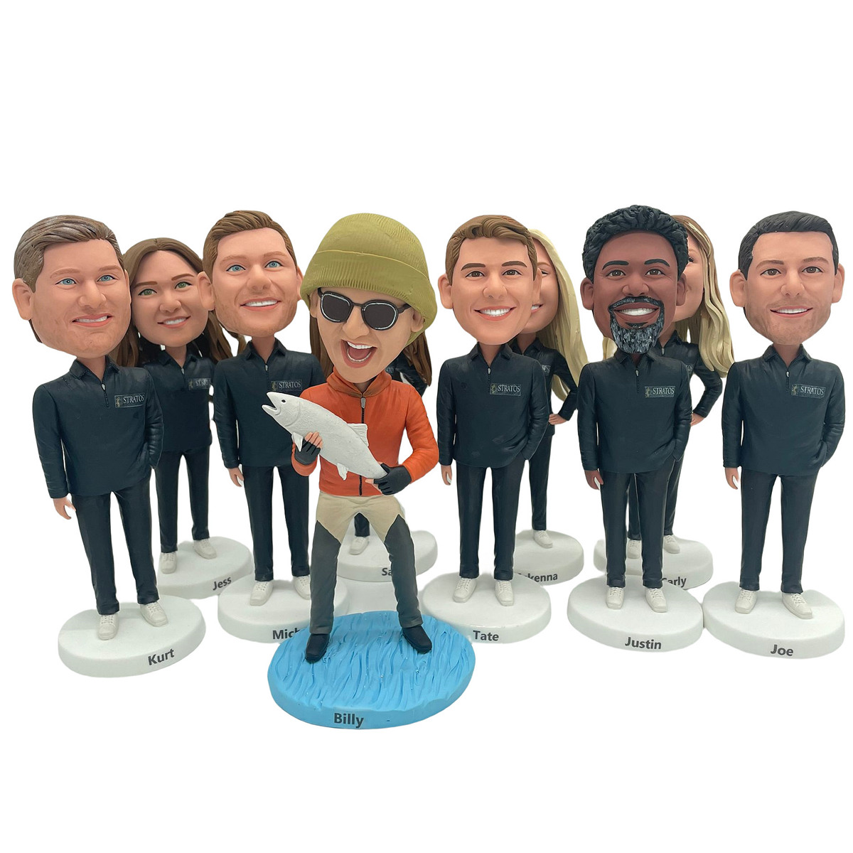 Team bobbleheads custom bobbleheads cool gifts for employee coworkers ...