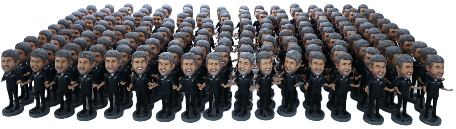 Bulk bobbleheads 10-100 custom bobbleheads for boss with company Logo ...